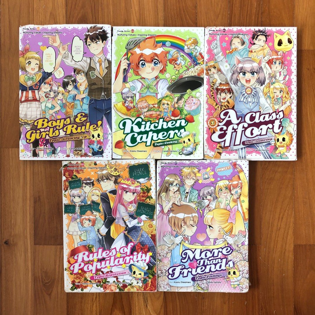 (B) Candy Gem Candy Jem series comics English manga for kids girls ...