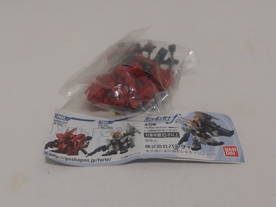 Bandai Gashapon Senshi Forte Series 9 F062 MSN-04 Sazabi 沙薩比 扭蛋, 興趣及遊戲 ...
