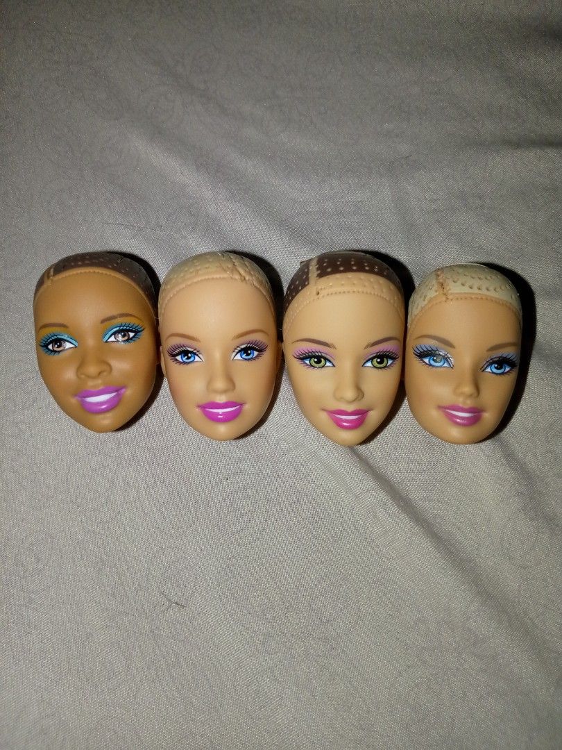 Barbie Doll Bald Heads (Bundle) on Carousell