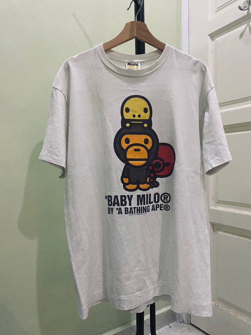 Bathing Ape Bape Baby Milo, Men's Fashion, Tops & Sets, Tshirts & Polo Shirts on Carousell