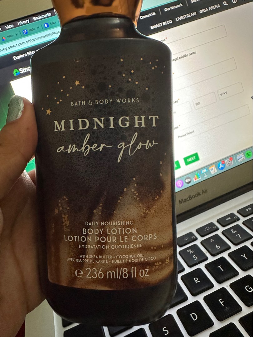BBW Lotion Midnight Amber Glow on Carousell