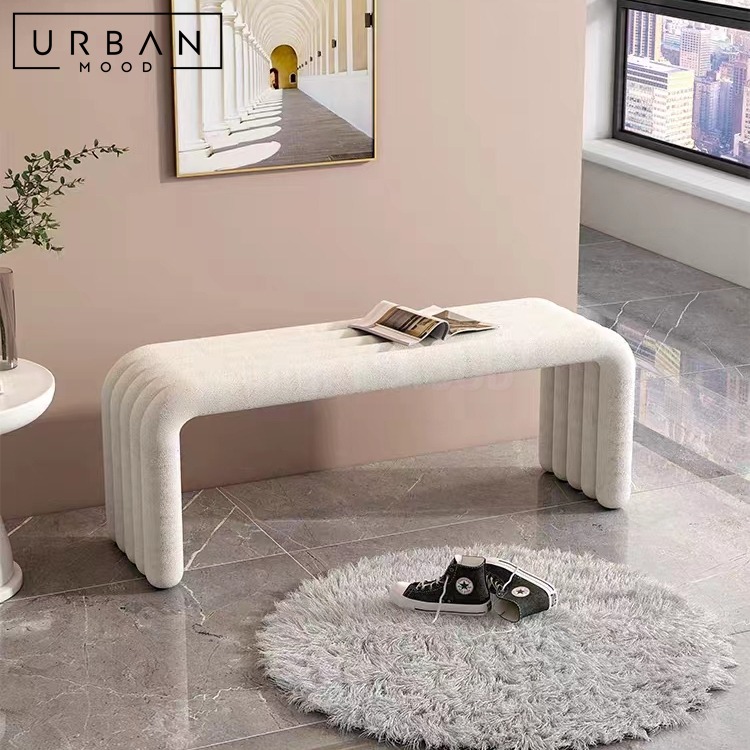BERNICE Modern Boucle Bench, Furniture & Home Living, Furniture, Chairs ...
