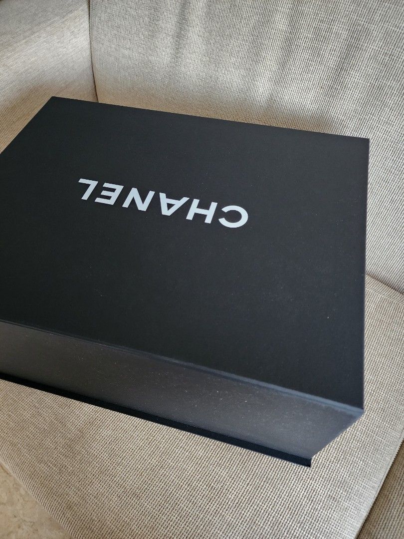 Big chanel magnetic box chanel paper bag, Luxury, Accessories on Carousell