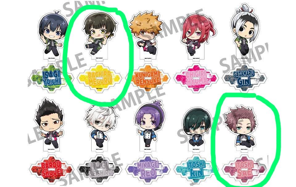 Blue Lock Joypolis Chibi Standees, Hobbies & Toys, Memorabilia ...