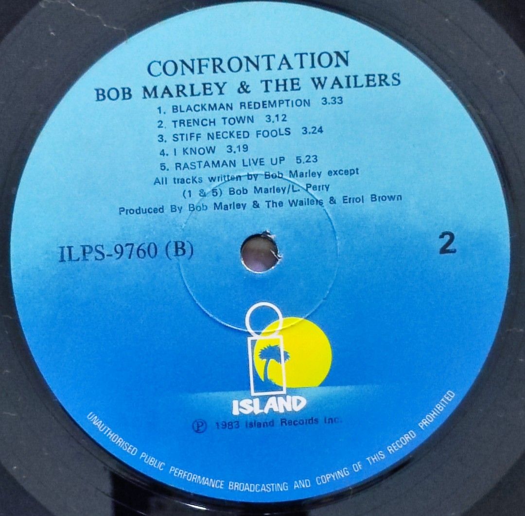 Bob Marley & The Wailers - Confrontation[LP], Hobbies & Toys, Music ...