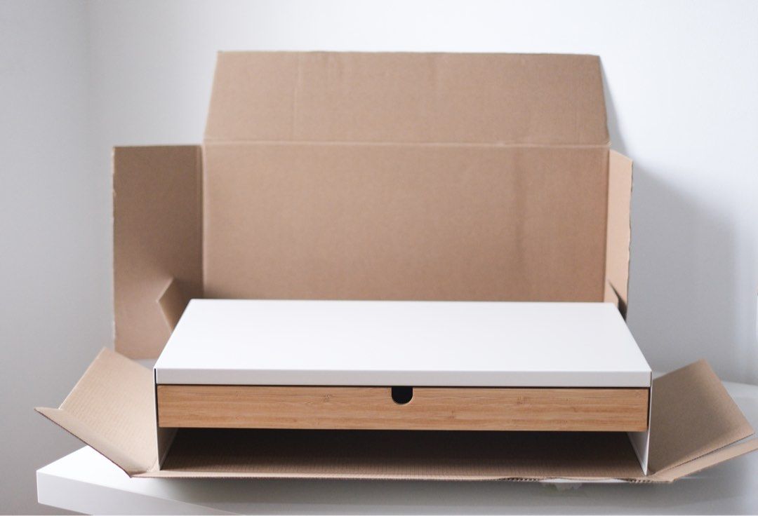 IKEA ELLOVEN Monitor Riser with Drawer, Furniture & Home Living, Office ...