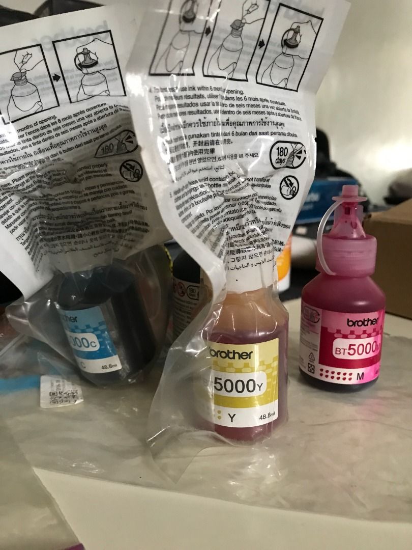 Brother BT5000 BT5000Y Yellow Genuine Ink Bottle on Carousell