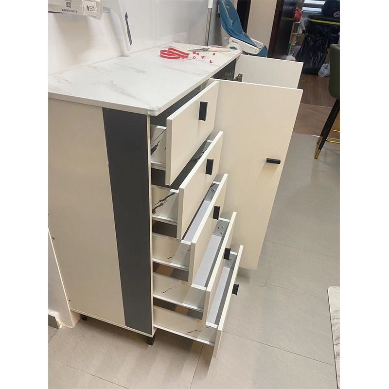 Bucket cabinet Simple modern small bedroom storag Home living room side ...