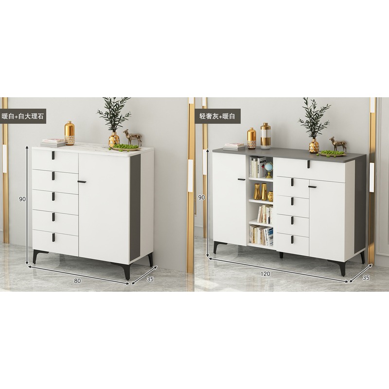 Bucket cabinet Simple modern small bedroom storag Home living room side ...