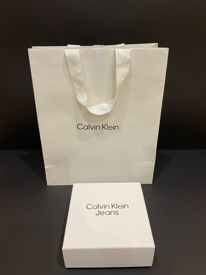 Calvin Klein Paper Bag and Box, Men's Fashion, Watches & Accessories ...