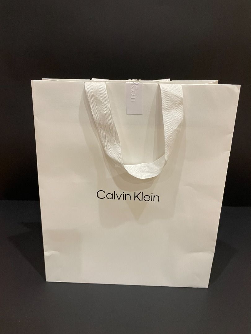 Calvin Klein Paper Bag and Box, Men's Fashion, Watches & Accessories ...