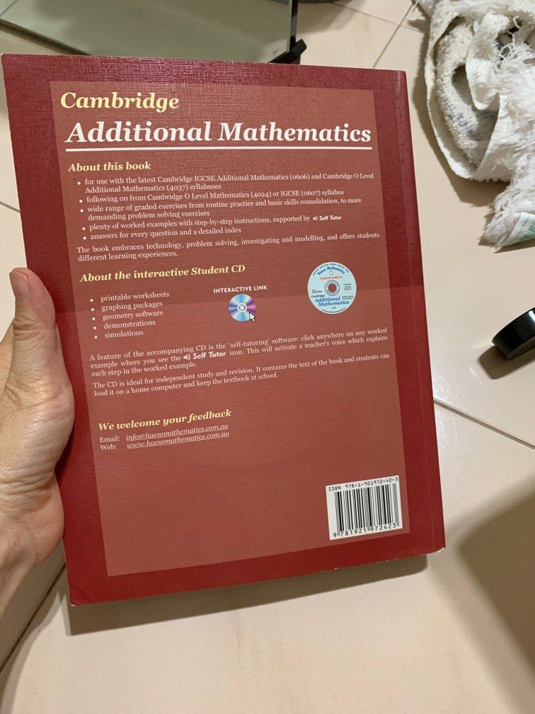 Cambridge Additional Mathematics Haese Mathematics Hobbies And Toys Books And Magazines Textbooks