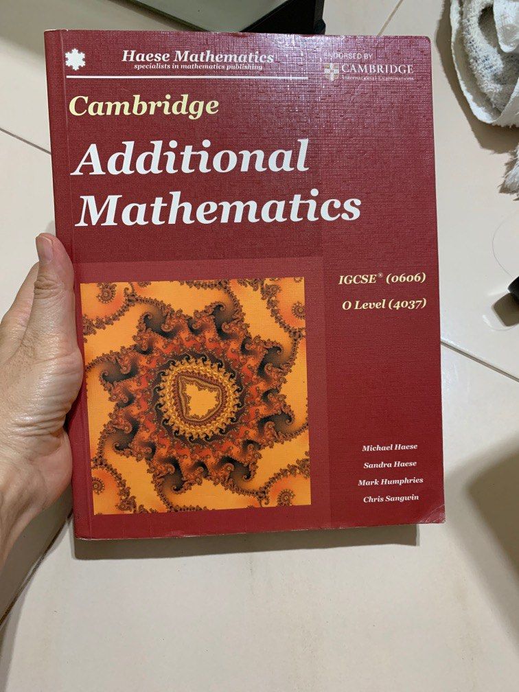 Cambridge Additional Mathematics Haese Mathematics, Hobbies & Toys ...