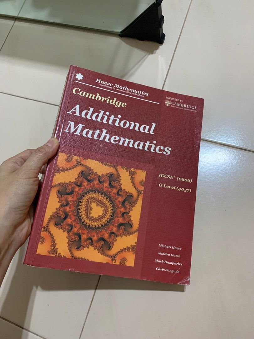 Cambridge Additional Mathematics Haese Mathematics, Hobbies & Toys ...