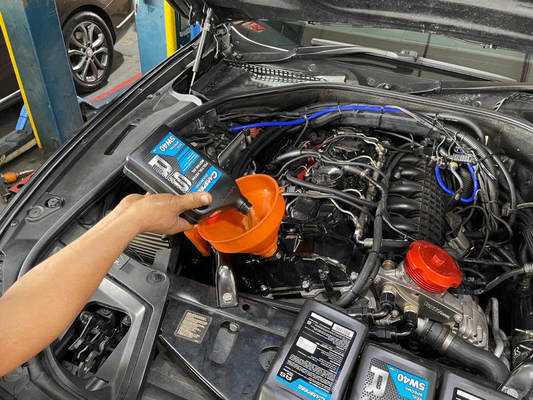 Car Engine Oil Servicing (Amsoil/BenzLube/Motul/Carspeed), Car ...