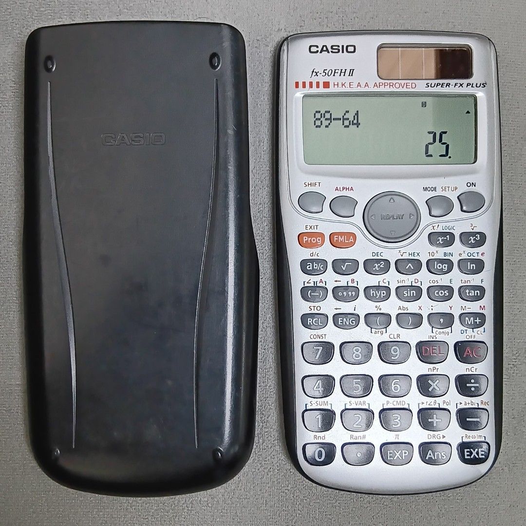 Casio fx-50FH II 計數機 calculator 計算機 DSE 數學 文憑試 考試 必備 升中 math maths ...