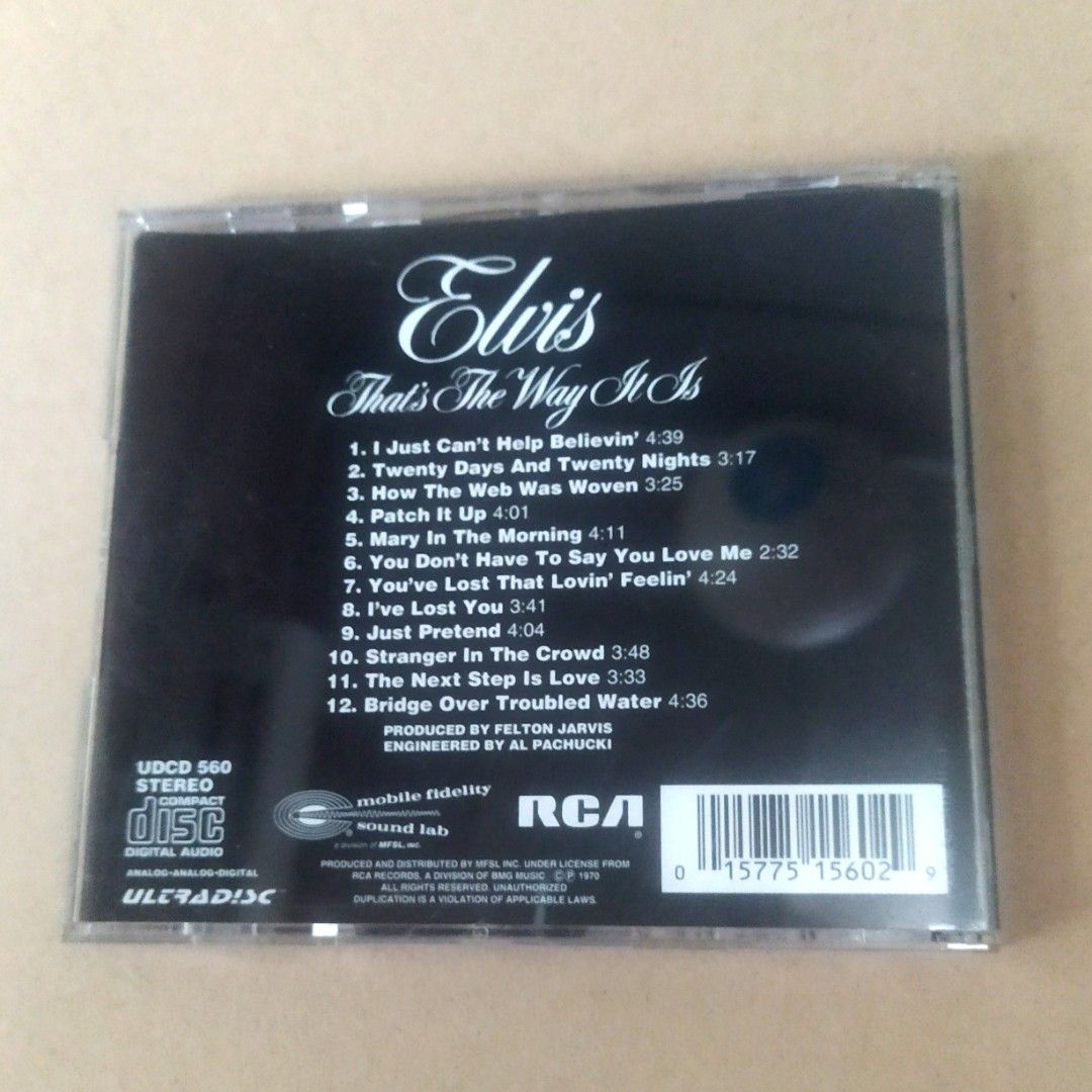 CD MoFi Elvis Presley - That's the way it is. MOBILE FIDELITY USA ...