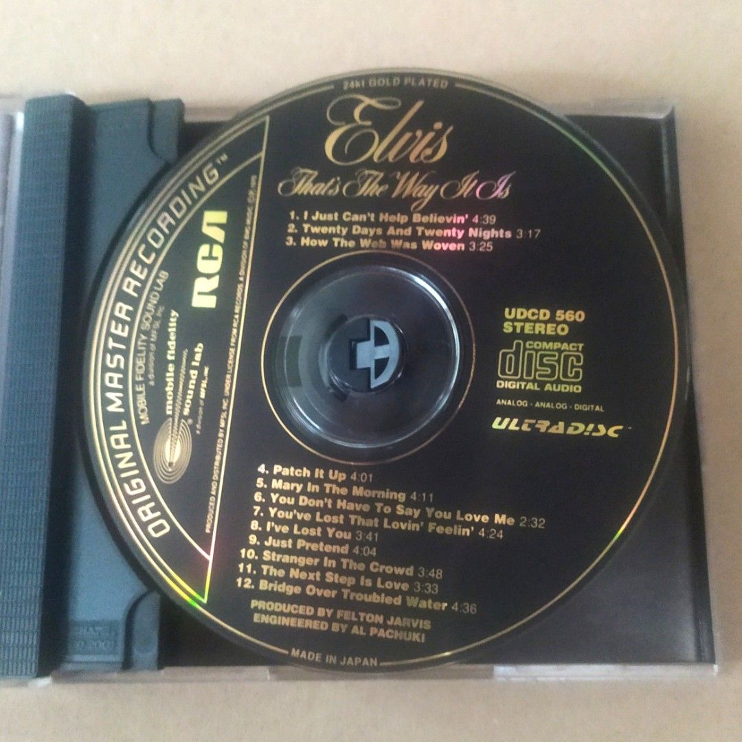CD MoFi Elvis Presley - That's the way it is. MOBILE FIDELITY USA ...
