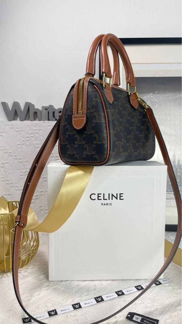 Celine small Boston, Luxury, Bags & Wallets on Carousell
