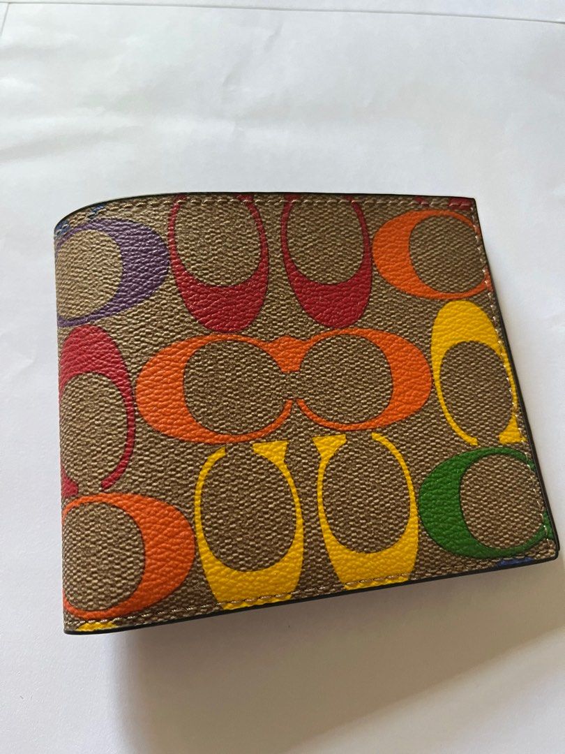 Coach Rainbow Wallet, Men's Fashion, Watches & Accessories, Wallets ...
