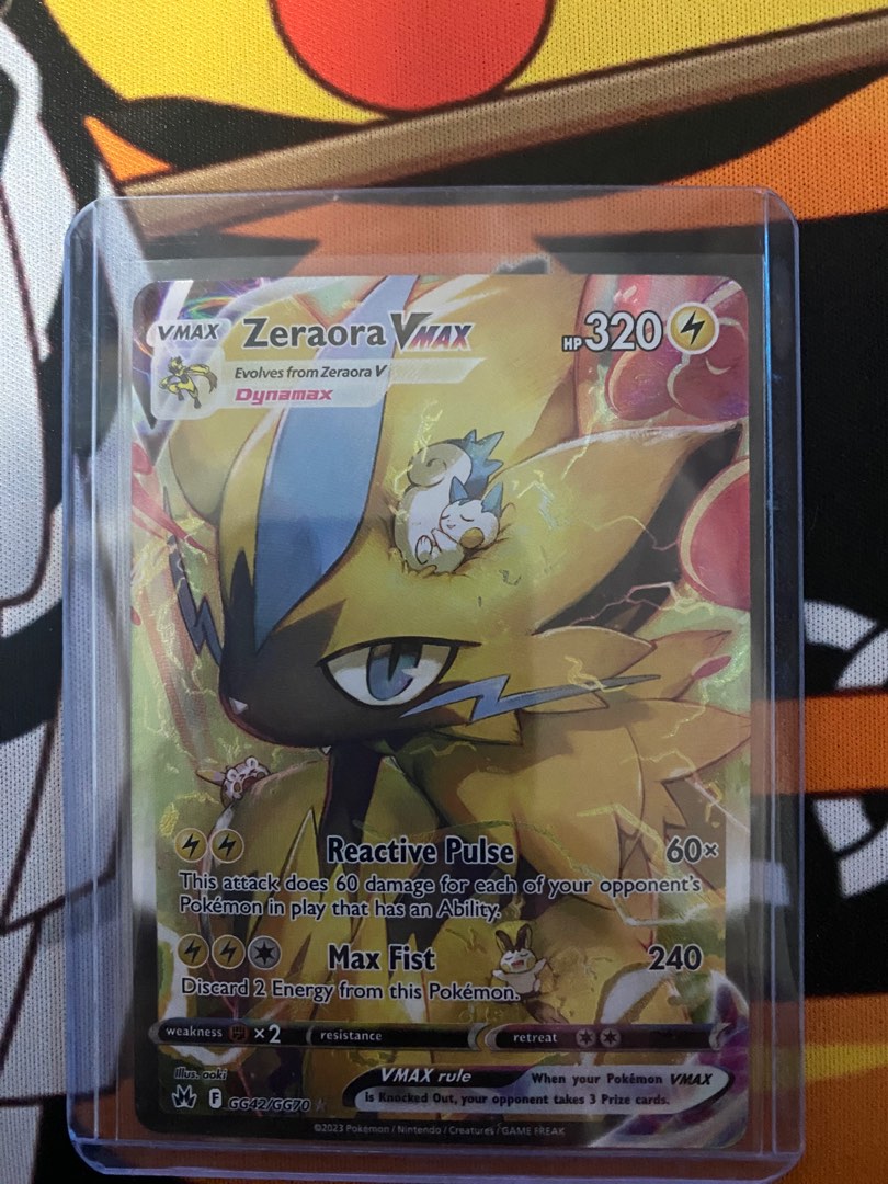 Crown Zenith - Zeraora VMAX, Hobbies & Toys, Toys & Games on Carousell