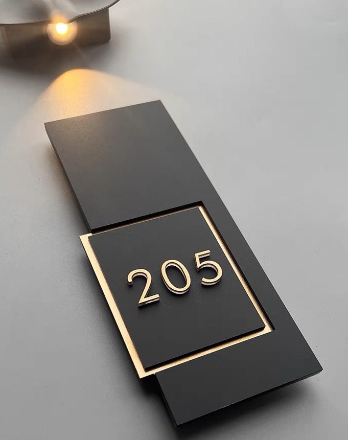 Custom personalised home house door gate unit number door sign ...