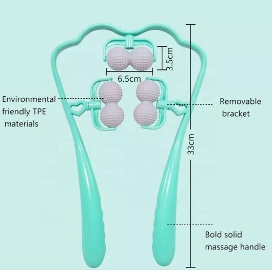 Deep Tissue Pressure Point Pain Relief Neck Cervical Shoulder Roller ...