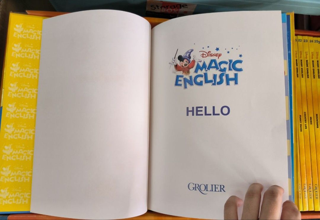 Disney Magic English GROLIER COMPLETE SET educational children books ...