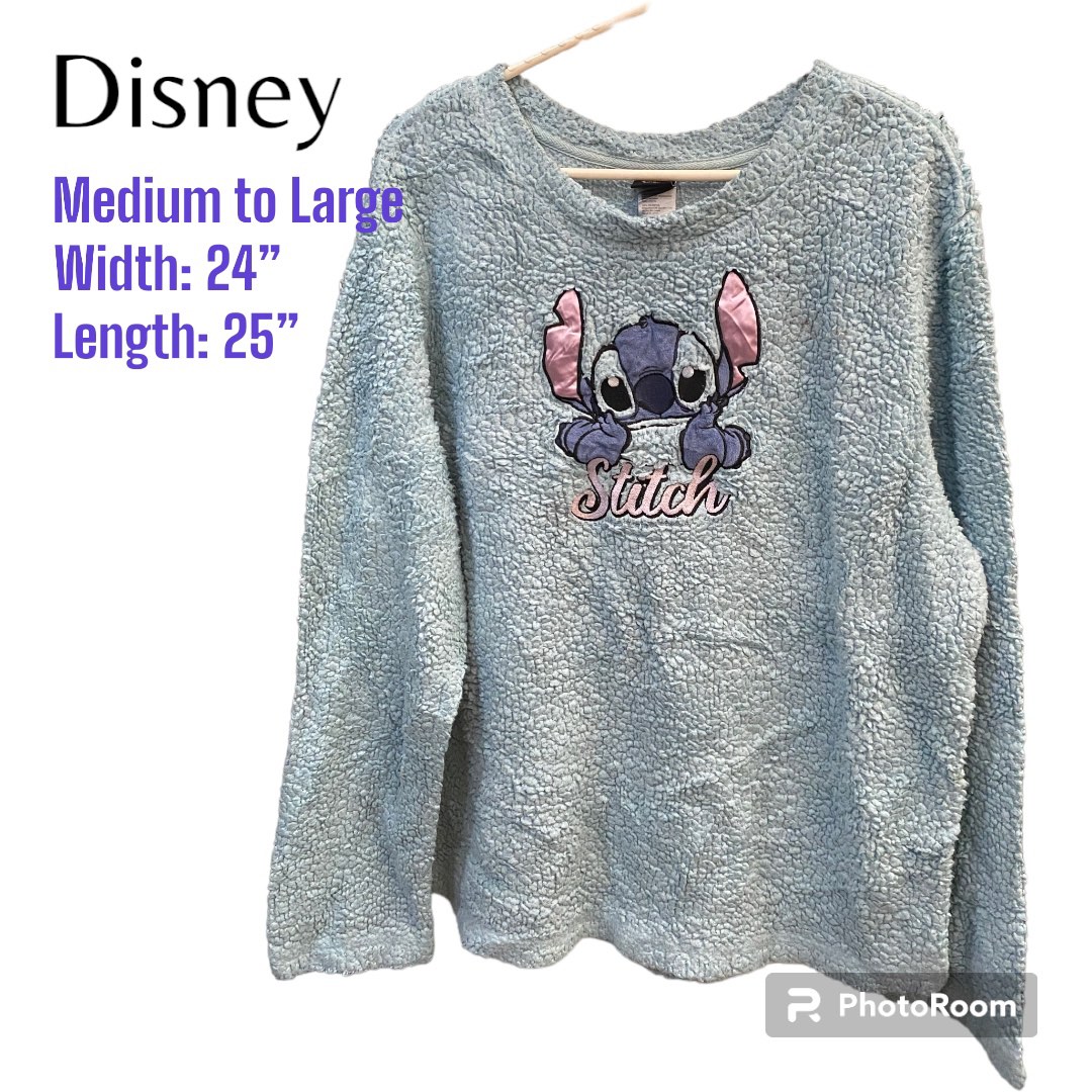 Disney Stitch Faux Fur long sleeves on Carousell