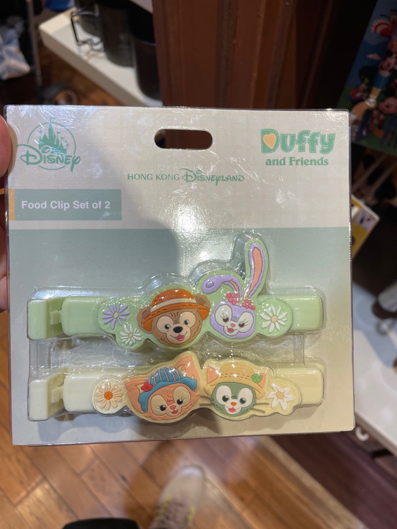 代購‼️迪士尼duffy and friends 食物保鮮夾 disney duffy and friends food clip, 傢俬 ...