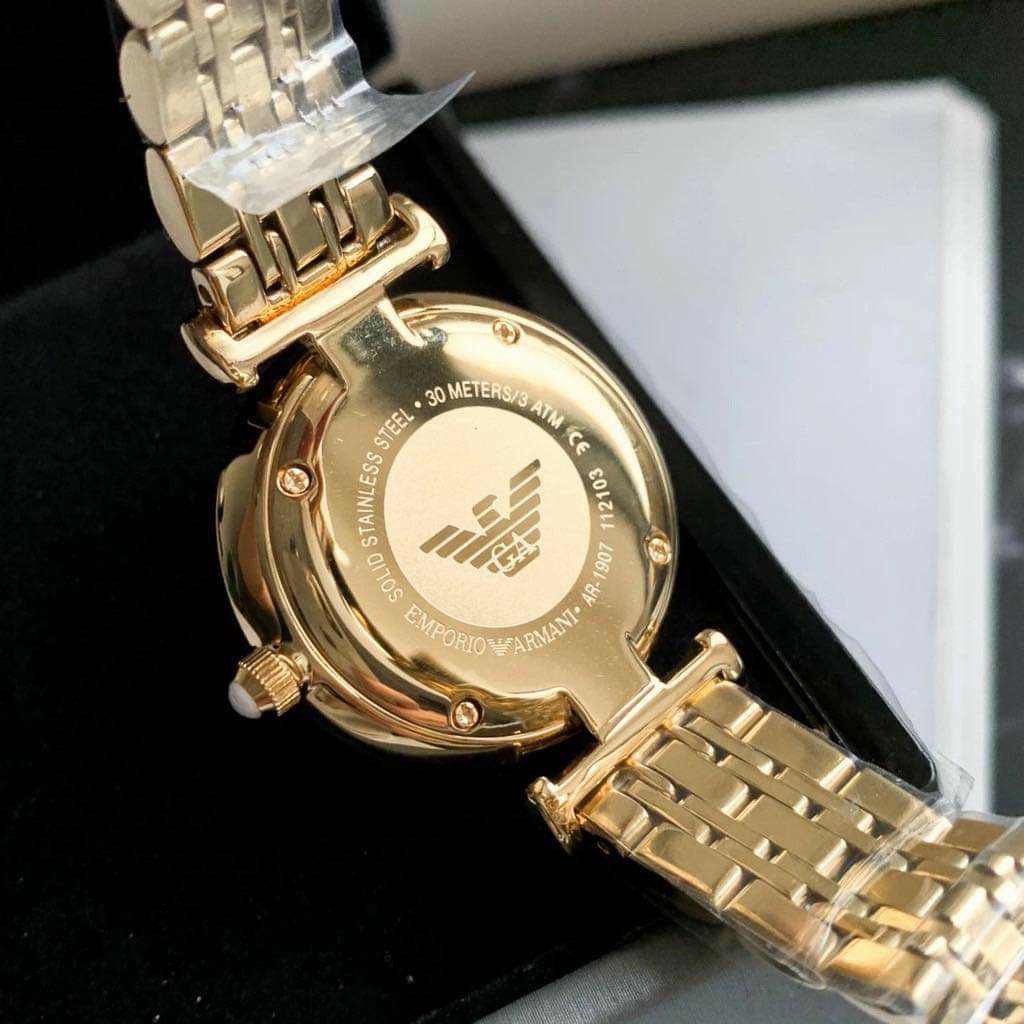 Emporio Armani Ladies Gold Watch, Luxury, Watches on Carousell