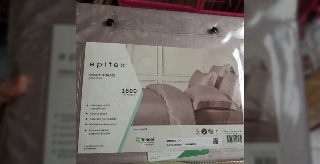 Epitex Tencel 1600 Threadcount Beedsheet Set (Queen), Furniture & Home ...