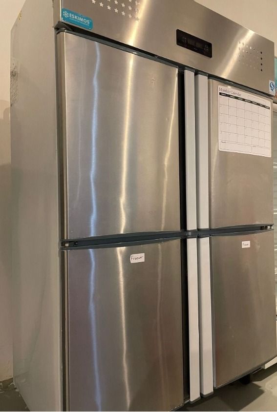 Eskimos Four Doors Chiller/Freezer with wheels, TV & Home Appliances ...