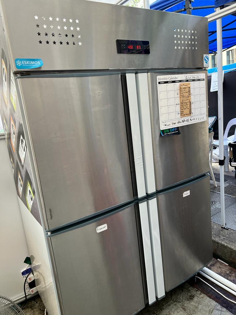 Eskimos Four Doors Chiller/Freezer with wheels, TV & Home Appliances ...