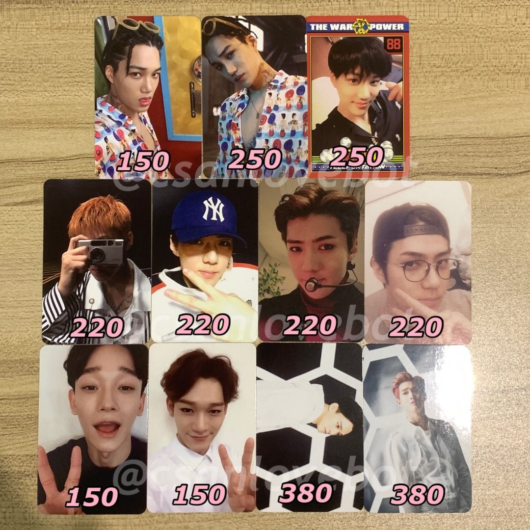 EXO Album Photocards on Carousell