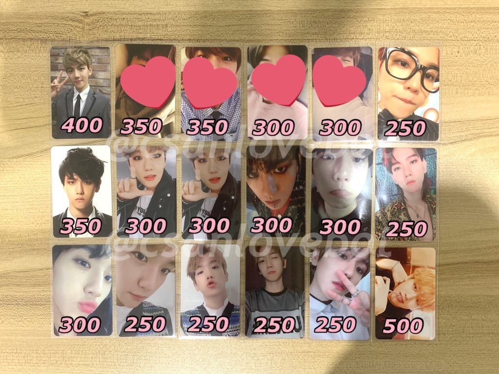 EXO Album Photocards on Carousell