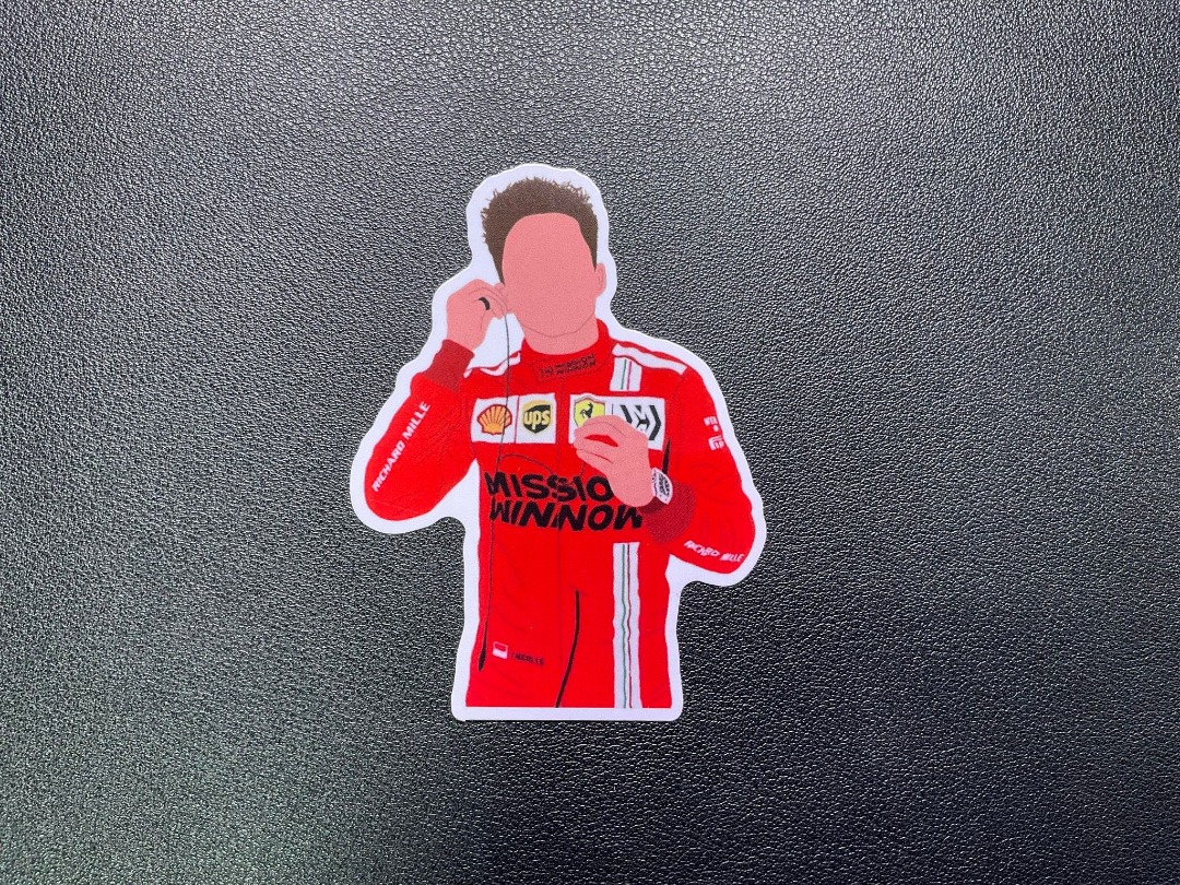 F1 Charles Leclerc sticker decal glossy, Hobbies & Toys, Memorabilia ...