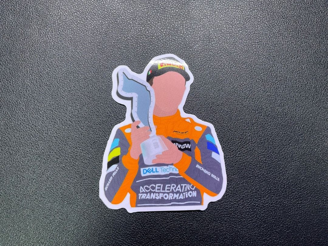 F1 driver Lando Norris sticker decal, Hobbies & Toys, Memorabilia ...