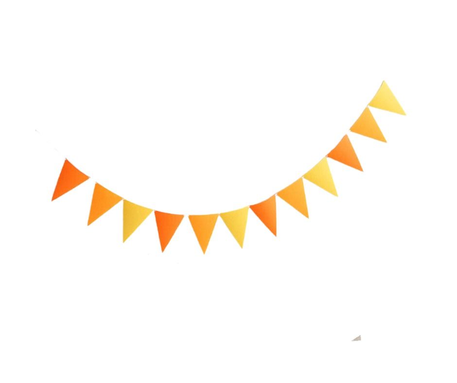 Felt Triangle Flags - Orange, Hobbies & Toys, Stationary & Craft ...