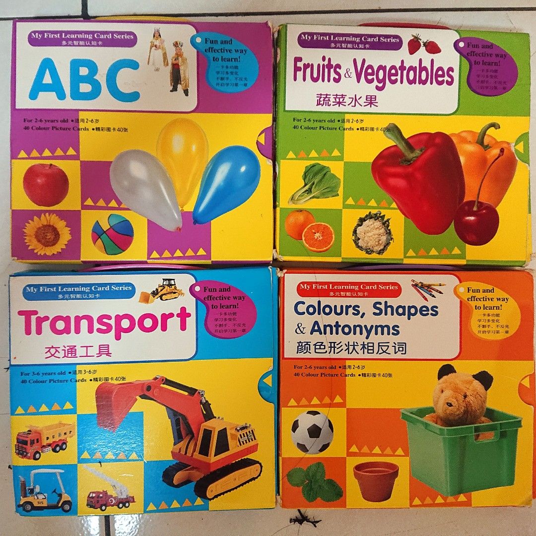 English & Chinese Flashcard, Babies & Kids, Infant Playtime on Carousell
