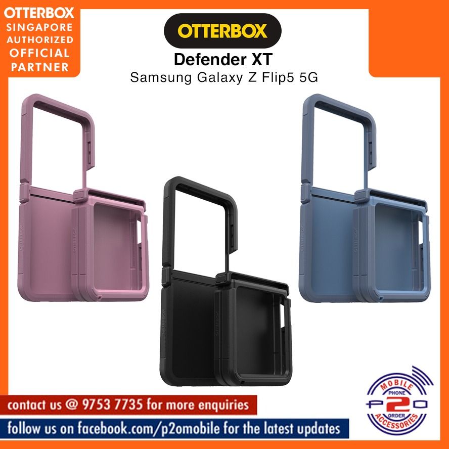 [Flip 5] Otterbox Defender XT for Samsung Galaxy Z Flip5 5G, Mobile ...
