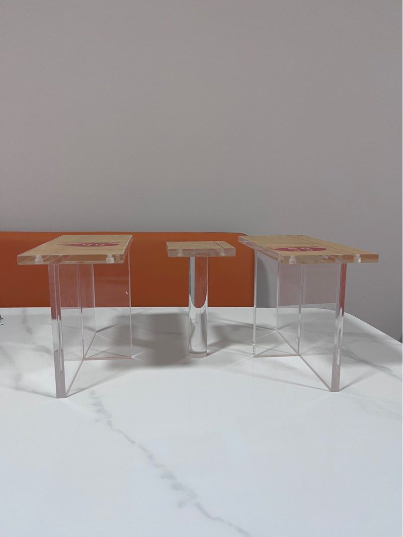 Floating Acrylic TV console legs, Furniture & Home Living, Furniture ...