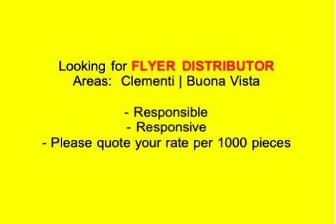 Flyer distributor - door to door, Jobs, Internships & Others on Carousell