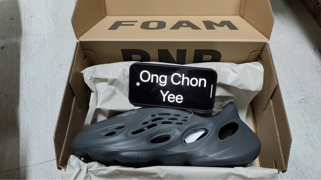 Yeezy foam rur carbon, Luxury, Sneakers & Footwear on Carousell
