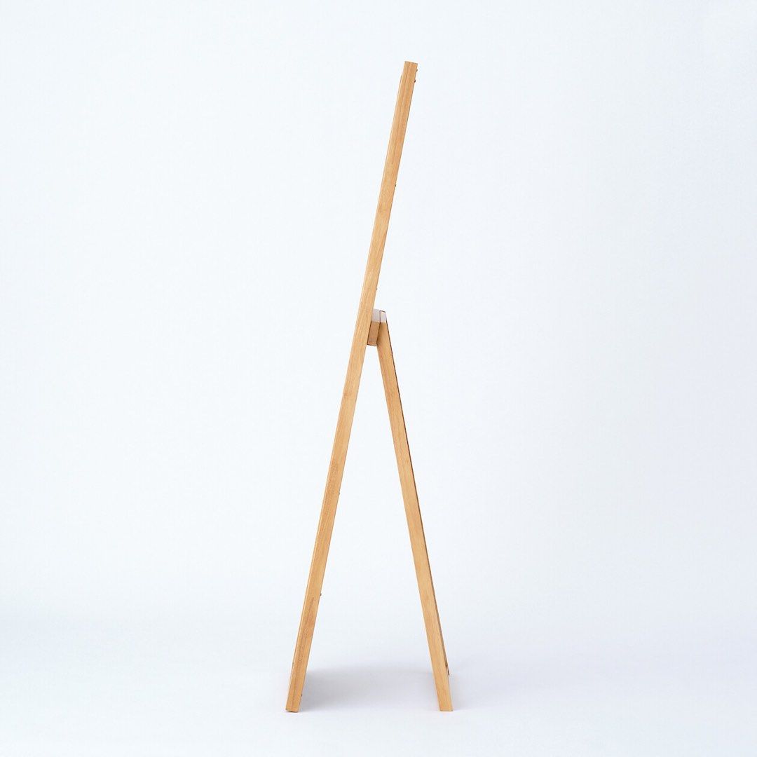 Full length standing wooden Muji mirror, Furniture & Home Living, Home ...