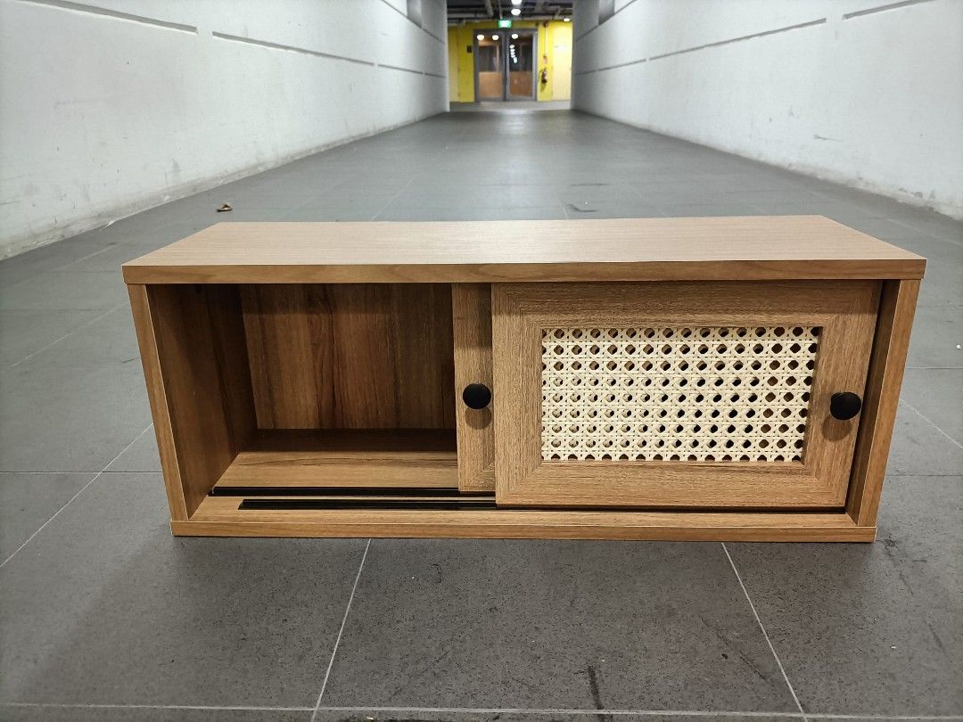 GIZSA Synthetic Rattan Mini Display Cabinet, Furniture & Home Living ...