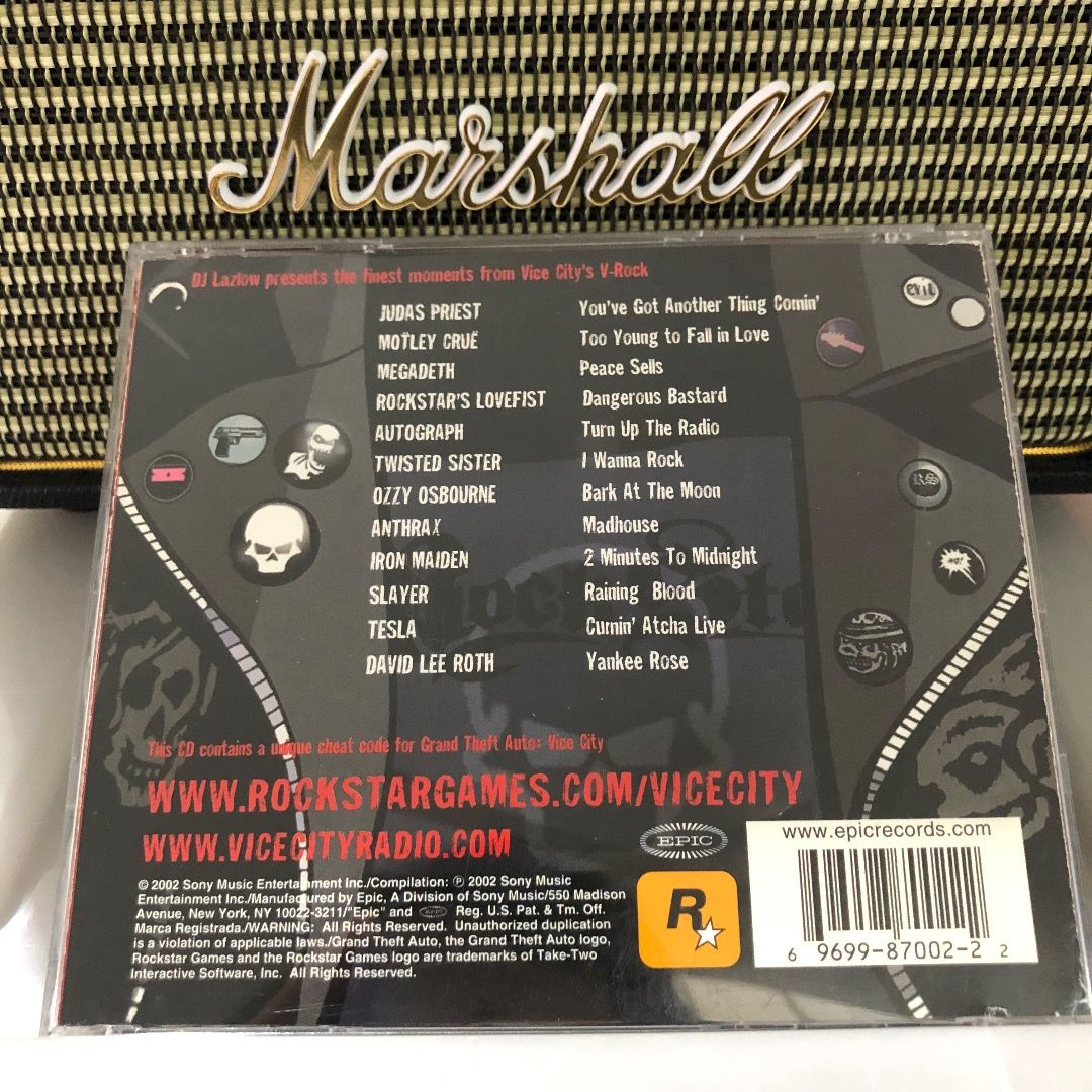 Grand Theft Auto Vice City - V-Rock Volume 1, Hobbies & Toys, Music ...
