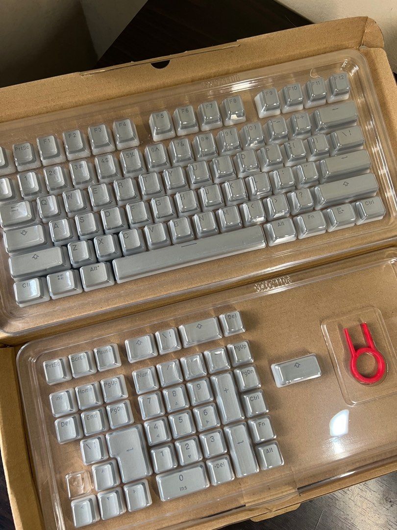 Gray Pudding Keycaps on Carousell