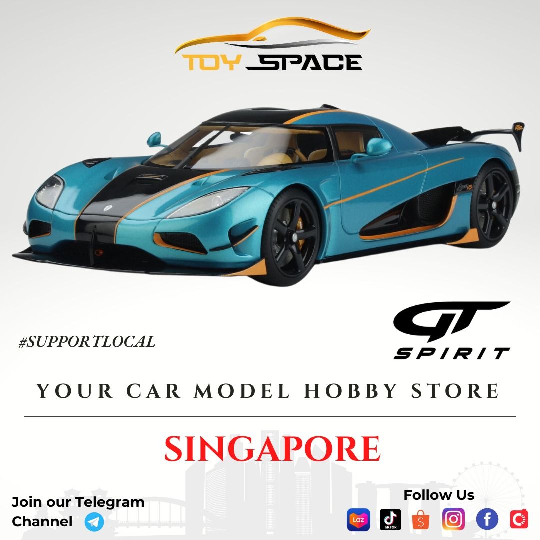 GT Spirit 1/18 Koenigsegg Agera RSR Turquoise Blue 2016 [GT390 ...
