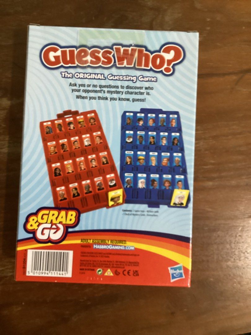 [BRAND NEW] Guess who! Grab and go travel game, Hobbies & Toys, Toys ...
